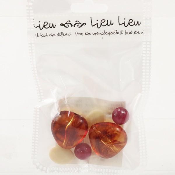 ビーズ 『LieuLieu アクリルビーズ アソート』.可愛いアクリルビーズのセットです。※こちらはアソート商品の為画像の内容が異なる場合がございますので予めご了承ください。※モニターによって実物のお色と若干異なる場合がございます。 【手芸...