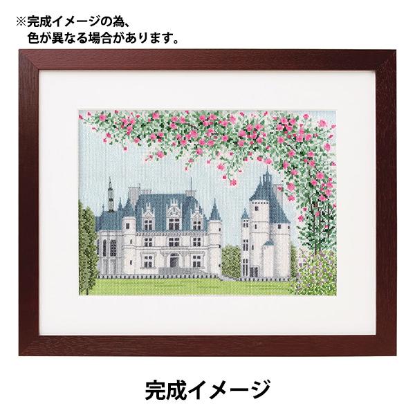 絵を描くことがむずかしくても、クロスステッチなら、図案どおりに刺しゅうするだけ。お部屋を格調高いインテリアで華やかに演出します。 難易度：上級  デザインサイズ：約35.5cm×28.5cm  キット内容：25番ししゅう糸（綿100％）、＃...