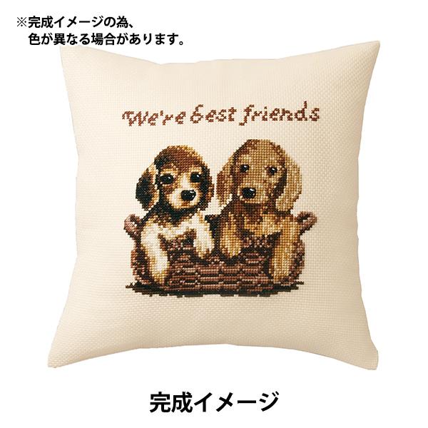 オリムパス クロスステッチししゅうキットです！　　難易度：初級　出来上がりサイズ：約縦40×横40cm　　キット内容：オリムパス25番ししゅう糸（綿100％）、オリムパスNo.3000布［ジャバクロス細目］（1）ベージュ（綿100％）、クロ...