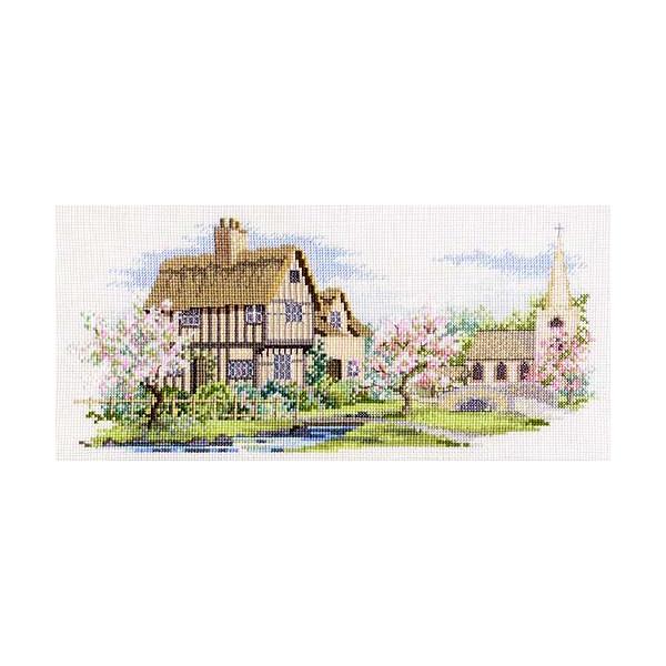 イギリスの伝統的な、上品で洗練された色使いと雰囲気が魅力のシリーズです。全てクロスステッチを使用しています。完成サイズ（約）：約34cm×約14cm（ししゅう部分）キット内容：オリムパス25番ししゅう糸（綿100％） 、オリムパスNo.38...