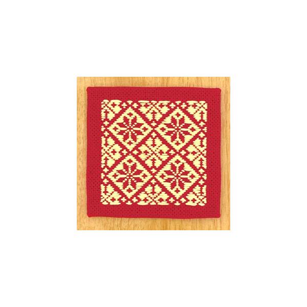 日本の伝統刺繍『こぎん』初級向けのこぎんキットです。★難易度：初級★出来上がりサイズ：約縦10cm×横10cm ★キット内容：こぎん糸、No.1100布（コングレス）、こぎん針、図案付説明書★打込目数：18カウント／1インチ・約70目／10...