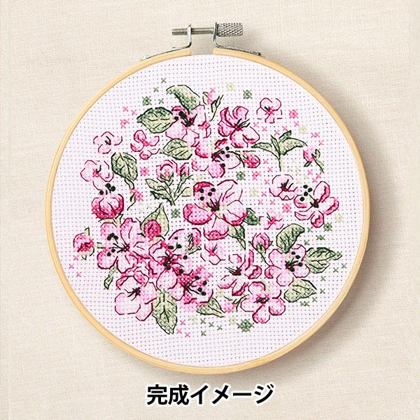 クロスステッチ刺繍を使った、桜をデザインした刺繍キットです。刺しゅう用の布、糸、枠、針が入ったキットです。英文の説明書付きです。デザイナー:アンナ・マトヴィエヴァ(ANNA MATVIEIEVA)氏 ウクライナ出身、ドイツ在住のデザイナー。...