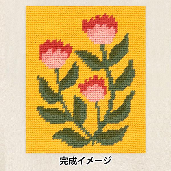 ニードルポイント刺繍を使った、華やかなダリアをデザインした刺繍キットです。刺しゅう用の布、糸、針が入ったキットです。英文の説明書付きです。デザイナー:アビ・スキナー(ABI SKINNER)氏 英国チェルトナムを拠点とするテキスタイル・デザ...