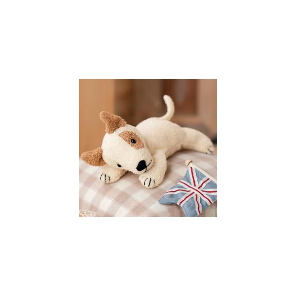 お顔の模様がキュートなブルテリア。 難易度：中級   デザイナー：市川和子 キット内容：オーガニックコットン、プラスチックアイ、ジョイント、刺しゅう糸、他        別途購入材料：オーガニック綿15gまたはベア用綿10g　ペレット60g...