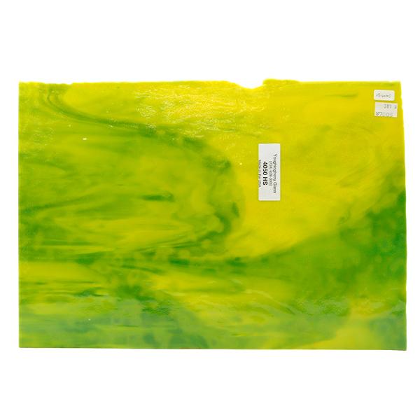 ヤカゲニー社はリングモトルが定番のガラスメーカーです。柔らかい発色のスティップルガラスや、モトルガラス等、ランプシェード用のガラスを主に生産しています。[ステンドグラス ガラス Youghiogheny グリーン イエロー ハイクォリティ]...