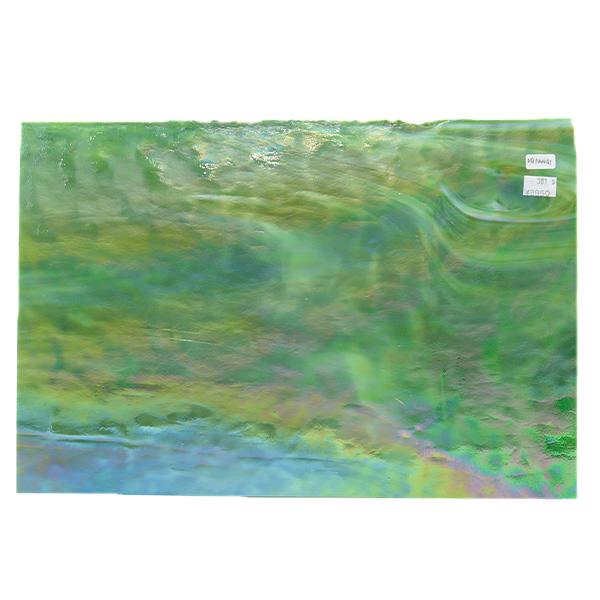 ヤカゲニー社はリングモトルが定番のガラスメーカーです。柔らかい発色のスティップルガラスや、モトルガラス等、ランプシェード用のガラスを主に生産しています。[ステンドグラス ガラス Youghiogheny]◆サイズ(約):30cm×45cm