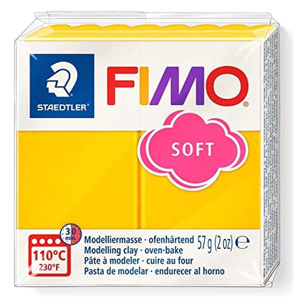 樹脂粘土 『FIMO SOFT (フィモソフト) 56g 8020-16 サンイエロー』 STAEDTLER Noris Club ステッドラー ノリスクラブフィモは、ご家庭のオーブンで簡単に作品が作れる、樹脂粘土です。温度設定したオーブン...