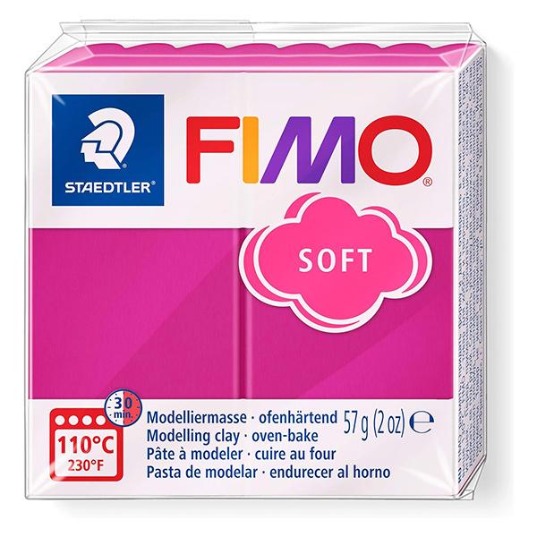 樹脂粘土 『FIMO SOFT (フィモソフト) 56g 8020-22 ラズベリー』 STAEDTLER Noris Club ステッドラー ノリスクラブフィモは、ご家庭のオーブンで簡単に作品が作れる、樹脂粘土です。温度設定したオーブン（...