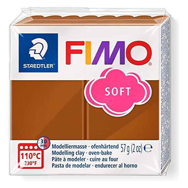 樹脂粘土 『FIMO SOFT (フィモソフト) 56g 8020-7 キャラメル』 STAEDTLER Noris Club ステッドラー ノリスクラブフィモは、ご家庭のオーブンで簡単に作品が作れる、樹脂粘土です。温度設定したオーブン（1...