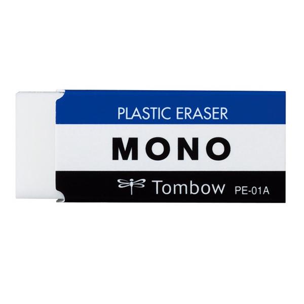 1967年発売の最高級鉛筆「MONO100」のサービス品として誕生したMONO消しゴム。良く消えると評判になり、1969年に製品化しました。優れた消字性能と消し心地で、鉛筆やシャープペンの筆記線をきれいに消去できます。事務、製図用の高性能プ...