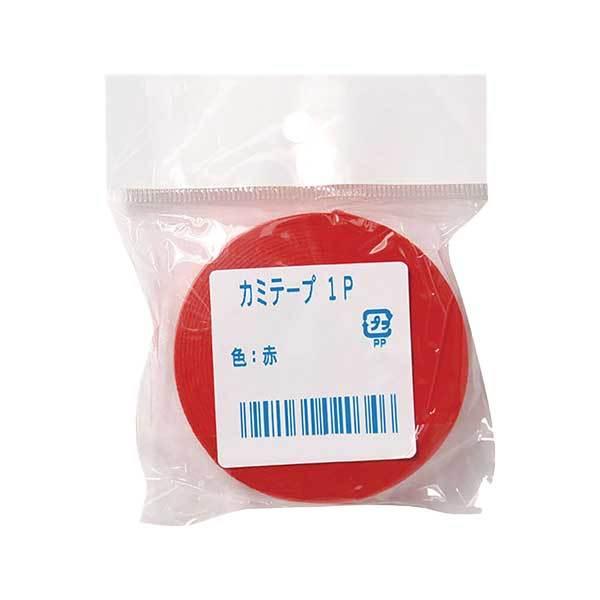紙のテープですので手でも千切れて、加工が簡単です。[文具 文房具 手芸 工作 運動会 パーティー 文化祭 飾り 赤 レッド]◆長さ:約33m巻き◆サイズ:径75×18mm◆入数:1個