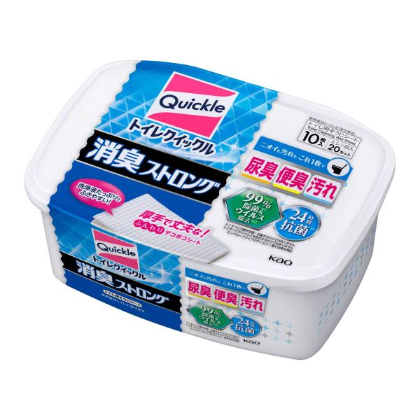 手強い尿臭・便臭もすっきり！これ１枚で便器から床・壁まで汚れをすっきり落とし、除菌もできるおそうじシートです。洗浄液たっぷりでふきやすく、厚手で丈夫なシートなので、汚れが手につきにくく、より広い面積を安心しておそうじできます。尿臭ブロッカー...