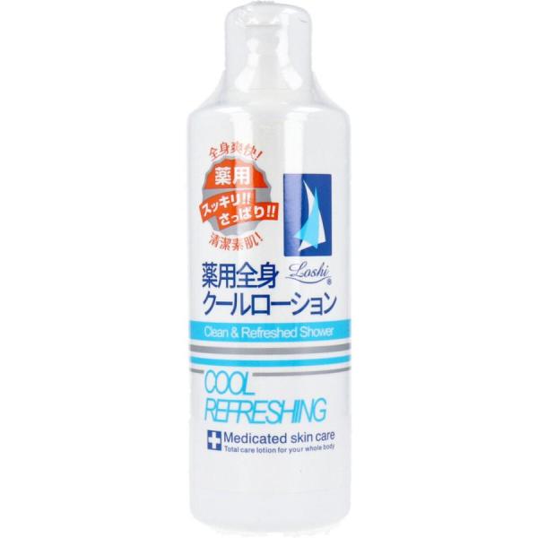 ＜内容量＞230mL＜ご使用方法＞適量を手に取り、軽くたたくようにして肌になじませてください。＜特徴＞近年の猛暑に欠かせない火照った肌を癒すリフレッシングローション。肌の炎症を抑える薬用タイプ。