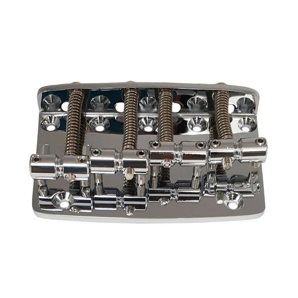 ジャズベースやプレシジョンベースなどのフェンダースタイルのスタンダードなベース用ブリッジです。プレート、サドルともにブラス材を採用しており、ボディエンド側5点のねじ穴はフェンダー純正のブリッジと互換性があります。JBやPBなどに最小限の加工...