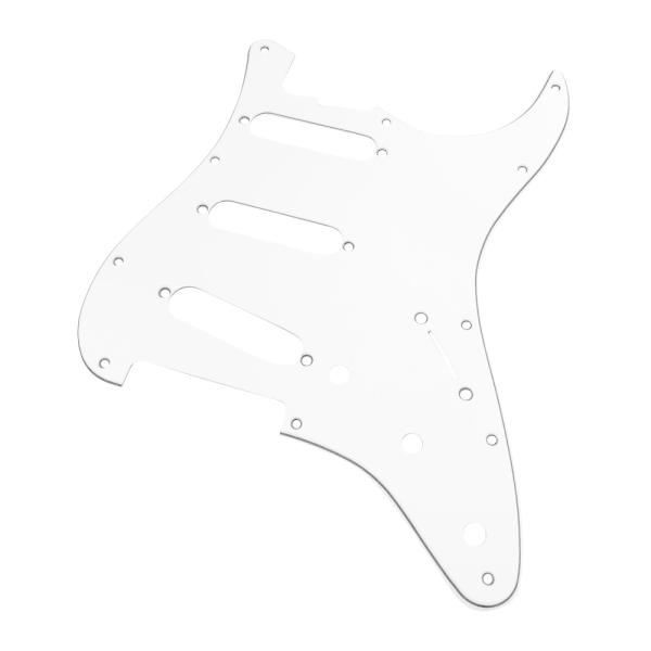 62年式11穴タイプ、ホワイト3PLY、インチ規格品Fender USA互換品現行USA 60's Pickguardsを元に製作された商品となります。裏面はアルミテープでシールド処理してあります。□主な適合モデル現行Fender USAお...