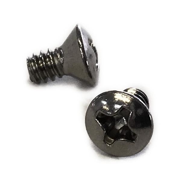 CRLやOAKなどのインチ規格レバースイッチ用ネジ#6-32UNC X 5/16(直径：約3.5mm×長さ：約7.9mm)丸皿頭、ステンレス素材、2本入り