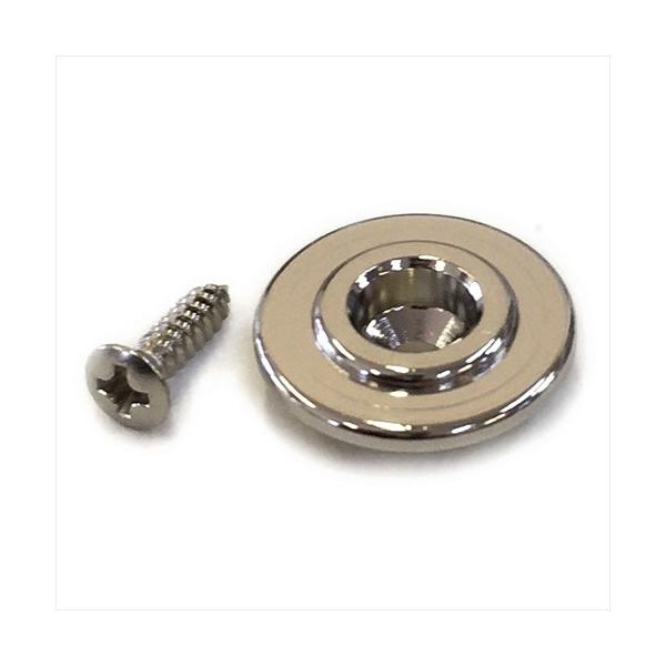 YJB PARTS Gシリーズ(Made by GOTOH)フェンダータイプのベース用ストリングリテイナーニッケルフィニッシュ、取り付けネジ付き
