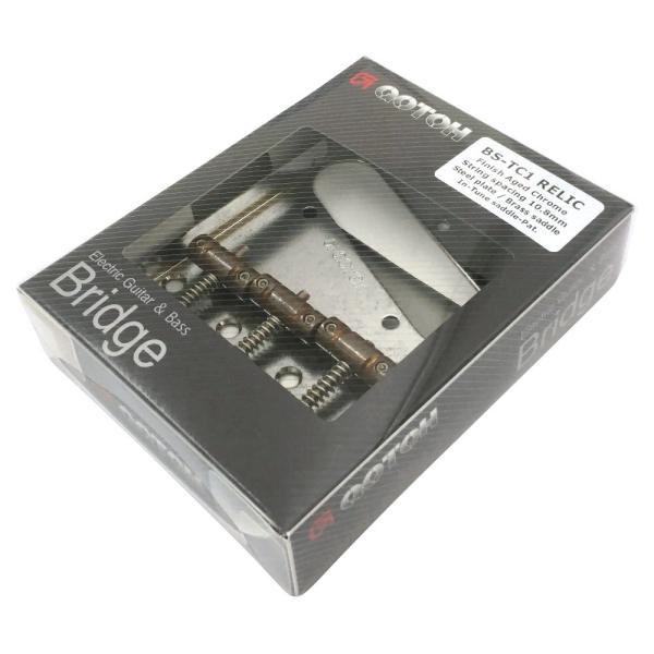 ブラス製In-Tuneサドルを搭載したBS-TC1のレリック仕様モデルBS-TC1 RELIC:Brass "In-Tune" Saddle PAT-P.String spacing 10.8mm■木ネジ付属※レリックの風合いは個体差があり...