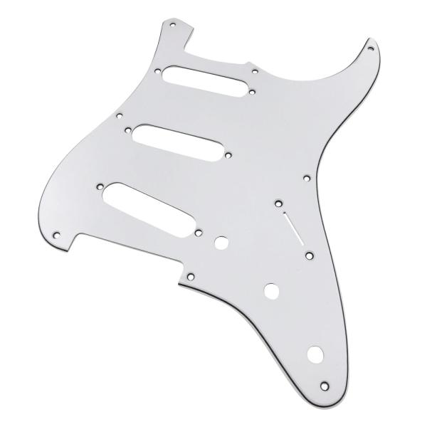 57年式8穴タイプ、ホワイト3PLY、インチ規格品※50年代タイプとなりますが、3PLY、テーパー加工処理された商品となります。現行USA 50's Pickguardsを元に製作□主な適合モデル現行Fender USAおよびMexico製...