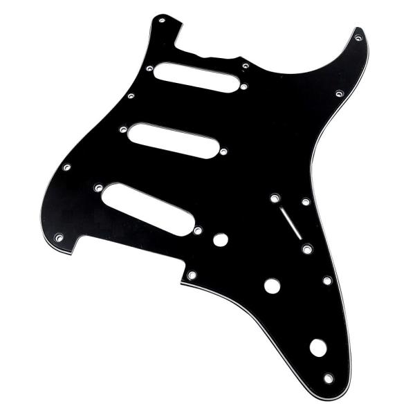 62年式11穴タイプ、ブラック3PLY、インチ規格品Fender USA互換品現行USA 60's Pickguardsを元に製作された商品となります。裏面はアルミテープでシールド処理してあります。□主な適合モデル現行Fender USAお...