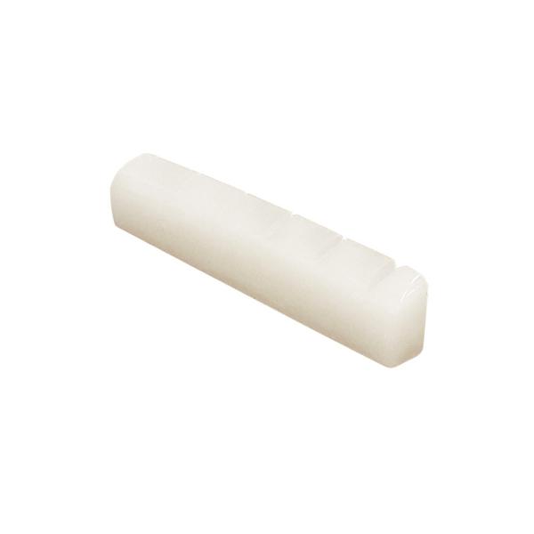 【日本製】定番の牛骨素材のナットギブソンタイプサイズ：44 × 9.5 (8) × 5 mm( )内は最低部の高さ※素材に起因する収縮により、±0.1mm前後の誤差が生じる場合がございます。予めご了承ください。