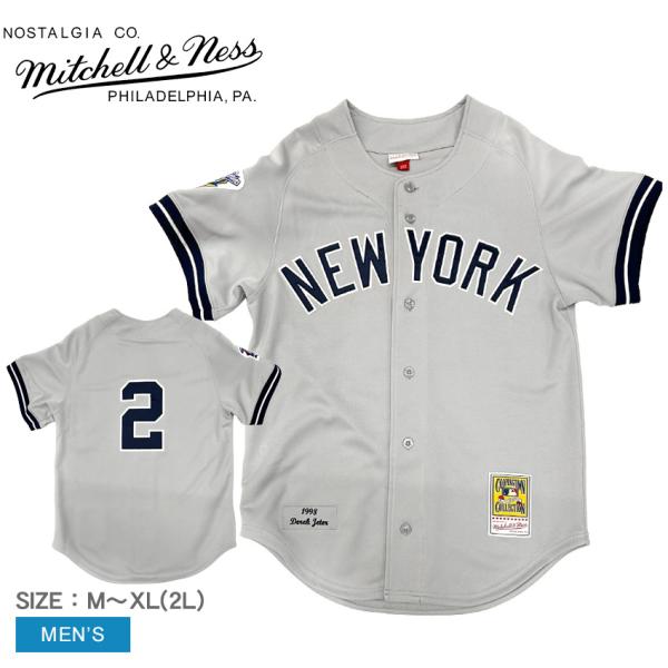 ■採寸単位(cm)/身幅/裄丈/着丈M/53/46/78L/58/49/79XL(2L)/63/52/81※上記サイズは、実際に同一の商品を採寸した結果です。■ブランド：MITCHELL＆NESS ミッチェル＆ネス■アイテム：ユニフォームシ...