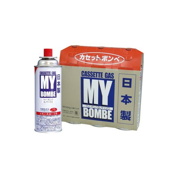 製缶から充填、国内生産のニチネン製（日本製）マイコンロや発電機、ヒーター等にご使用ください。容量：NET 250g入数：3本可燃性ガス（有臭）LPG（液化ブタン）国内製造 国産 パック カセット ガス ボンベ CASSETTE GAS MY...