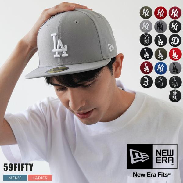 ■ブランド：NEW ERA ニューエラ■アイテム：ベースボールキャップ■商品名：59FIFTYキャップ■性別：ユニセックスニューエラより「59FIFTYキャップ」です。野球 ベースボール スポーツ 部活 運動 人気 おすすめ 定番 普通 ふ...