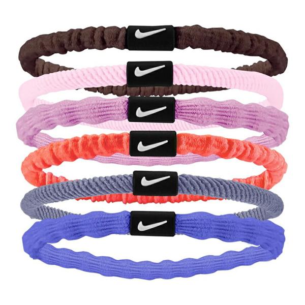 ■ブランド：NIKE ナイキ■アイテム：ヘアアクセサリー■スタイルNo：BN2085■商品名：フレックス ヘアタイ 6P■性別：ユニセックス■原産国：Thailand 他■素材：シルク 60％、ナイロン 40％ナイキより「フレックス ヘアタ...