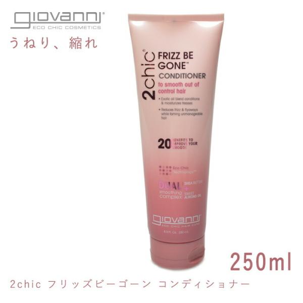 ■ラッピング対象外 容量/250ml・ブランド：GIOVANNI ジョヴァンニ・スタイルNo：18558・商品名：2CHIC フリッズビーゴーン コンディショナー 250ml・原産国：USA 他・頭皮や肌に合わないときはご使用をおやめくださ...