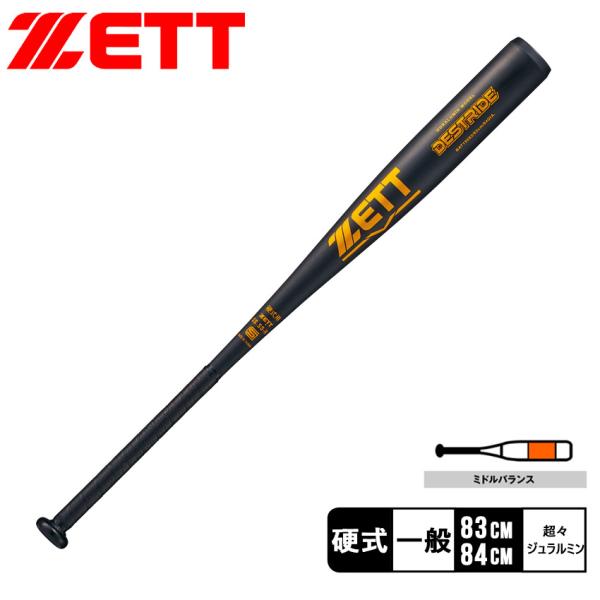 ■ラッピング対象外■ブランド：ZETT ゼット■アイテム：バット■原産国：Taiwan 他■スタイルNo：BAT19584　BAT19583■商品名：硬式金属製バット デストライド（84cm）■素材：本体：超々ジュラルミン■重量：900g■...