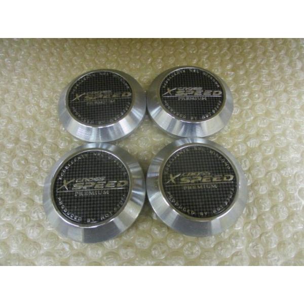 HOT STUFF ホットスタッフ X CROSS SPEED クロススピード アルミホイール用 中古センターキャップ 4個/4枚