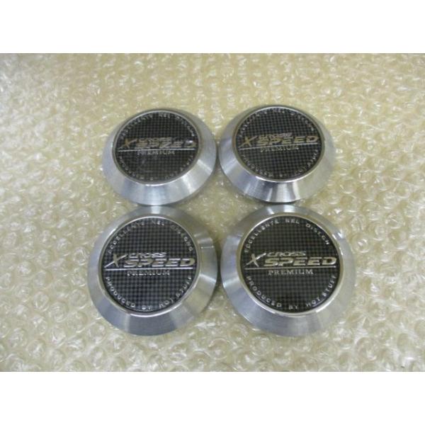 HOT STUFF ホットスタッフ X CROSS SPEED クロススピード アルミホイール用 中古センターキャップ 4個/4枚