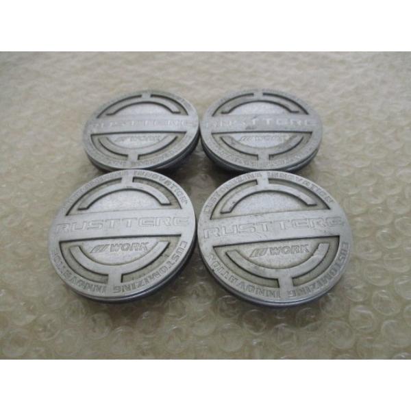 WORK ワーク RUSTTERE ラスターレ RT1 RT2 RT1-LV 中古センターキャップ 4個/4枚 軽四 コンパクトカー 用