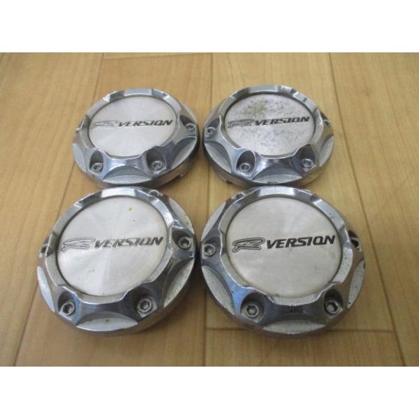 MONZA JAPAN R-VERSION アルミホイール用 中古センターキャップ 4個/4枚