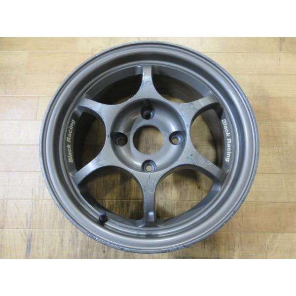 Black Raing ブラックレーシング ホイール 1本 4H-114.3 15インチ 7J+44 DC2 前期インテグラ タイプR ランエボ3 アコード ラリーアート