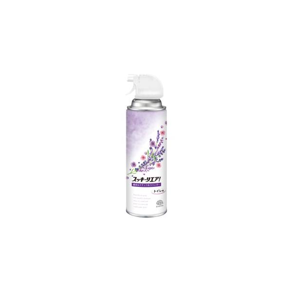 ▼5000円以上送料無料　(但し沖縄県、離島などは別途送料負担があります)　　　アース製薬　スッキーリエア！　トイレ用　Ｎラベンダー３５０ｍｌはＷの消臭成分配合。便器の除菌もできます。シンプルで清潔感のあるデザインなのでトイレにかわいく置け...