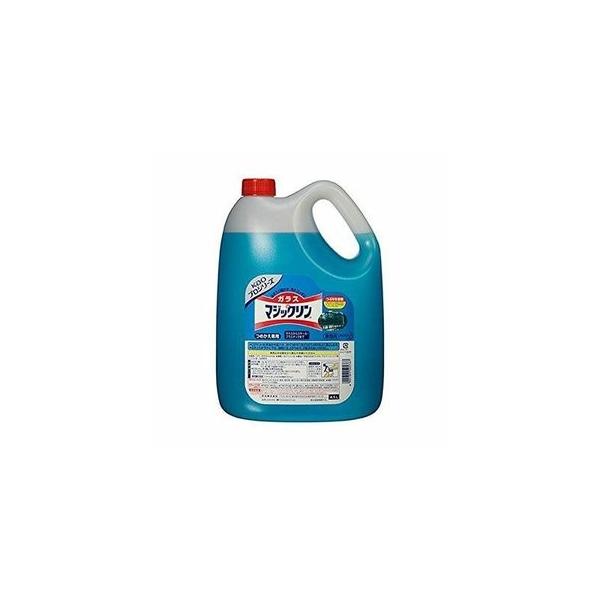 花王　ガラスマジックリン 業務用 4.5Ｌ 洗剤はガラスからスチール、プラスチックまで幅広く使え、手あかやヤニ汚れもスッキリ落とします。タバコのヤニなどのしつこい汚れもスッキリ。サッとひとふきで透明に仕上がります。　【4901301505767】