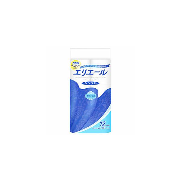 ▼5000円以上送料無料　(但し沖縄県、離島などは別途送料負担があります)　　　大王製紙　エリエール　トイレットペーパー１２ロールングルは柔軟剤技術で、ふっくらやわらかな肌ざわり。リラックス感のある香り。パルプ１００％。新改良のソフトエンボ...