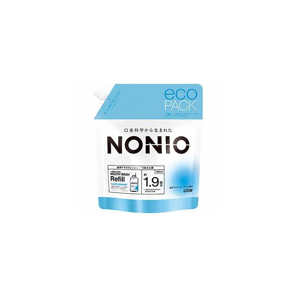 ▼5000円以上送料無料　(但し沖縄県、離島などは別途送料負担があります)　　　ライオン　NONIOノニオマウスウォッシュ クリアハーブミント つめかえ９５０ｍｌは独自の長時間殺菌システムで、気になる口臭を長時間予防。クリアな息をキープでき...