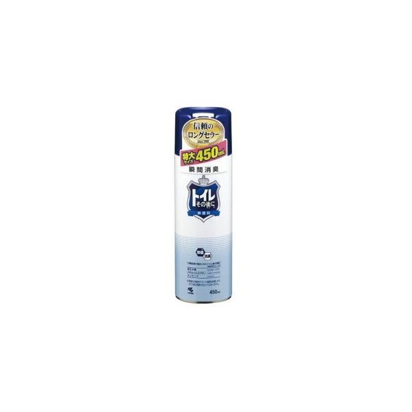 ▼5000円以上送料無料　(但し沖縄県、離島などは別途送料負担があります)　　　　小林製薬　トイレその後に 無香料　特大　450mlはさまざまなトイレの悪臭に対応した消臭成分でニオイを瞬間消臭する消臭スプレーです。空間やトイレの中にスプレー...