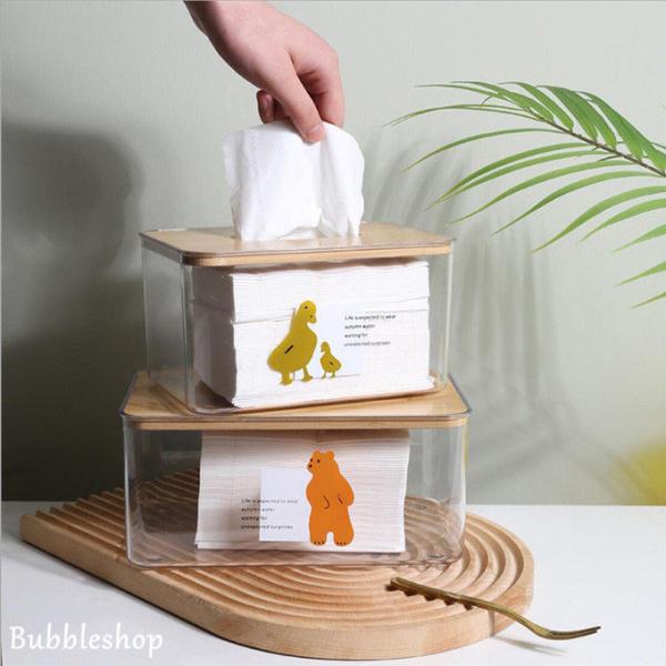 商品詳細■タイプ：ヒグマ　白熊　ダック　花■サイズ：S：18.5*12.5*10cmM：22*14*10cm■材質：PET  木透明な収納で、必要なものを簡単に見つけることができます。バスルーム、ダイニングルーム、キッチン、または家庭内のテ...