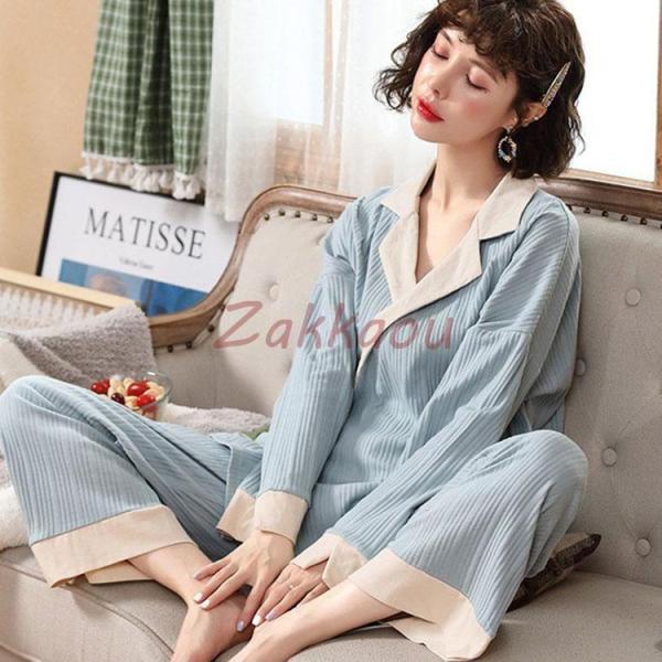 ■ 品名：レディースパジャマ(2点セット)■ 素材：コットン■ カラー：全2色■ サイズ：M-2XL人気検索キーワード：マタニティ パジャマ ホームウェア 授乳服 妊婦服 マタニティ パジャマ　ナイティセット 半袖　長袖 長そで 授乳服 妊...