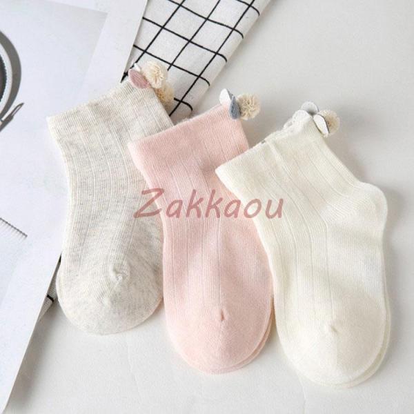 ■ 品名：ベビー用靴下■ 素材：綿混紡■ カラー：全10色■ サイズ：Size1-Size5■ セット内容：3足■ 季節：春/秋/冬人気検索キーワード：ベビー服 赤ちゃん 服 ベビー 靴下 男の子 女の子 ソックス 新生児 可愛い ぬいぐる...