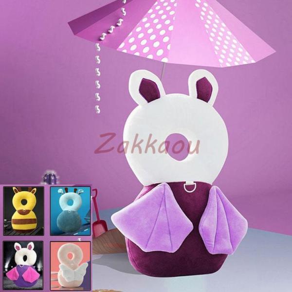 ■品名：ベビー頭保護クッション■素材：表地（ポリエステル） 充填物（ポリエステル）■カラー：全6色■サイズ：38*27CM■適応年齢：5ヶ月〜28ヶ月人気検索キーワード：赤ちゃん 転倒防止 ごっつん防止 リュック 柔らか はち キッズ 乳幼...