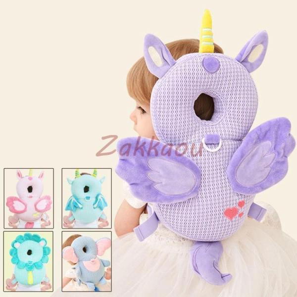 ■品名：ベビー頭保護クッション■素材：表地（ポリエステル） 充填物（ポリエステル）■カラー：全8色■サイズ：33*22CM■適応年齢：5ヶ月〜24ヶ月人気検索キーワード：赤ちゃん 転倒防止 ごっつん防止 リュック 柔らか はち キッズ 乳幼...