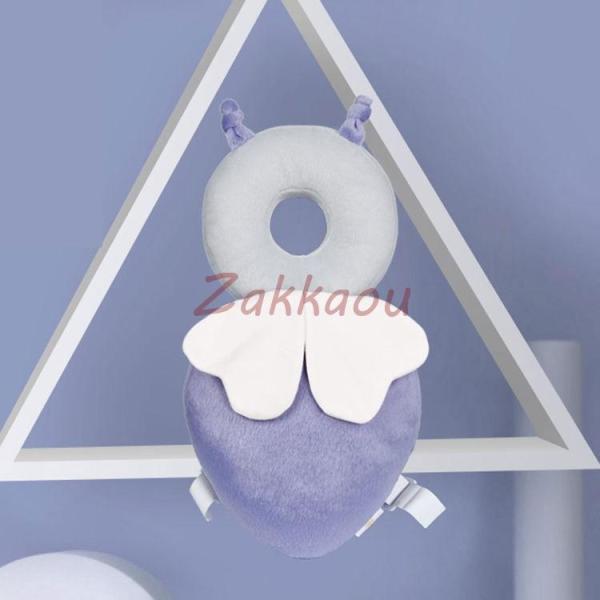 ■品名：ベビー頭保護クッション■素材：表地（ポリエステル） 充填物（ポリエステル）■カラー：全3色■サイズ：36*20CM■適応年齢：4ヶ月〜24ヶ月人気検索キーワード：赤ちゃん 転倒防止 ごっつん防止 リュック 柔らか はち キッズ 乳幼...