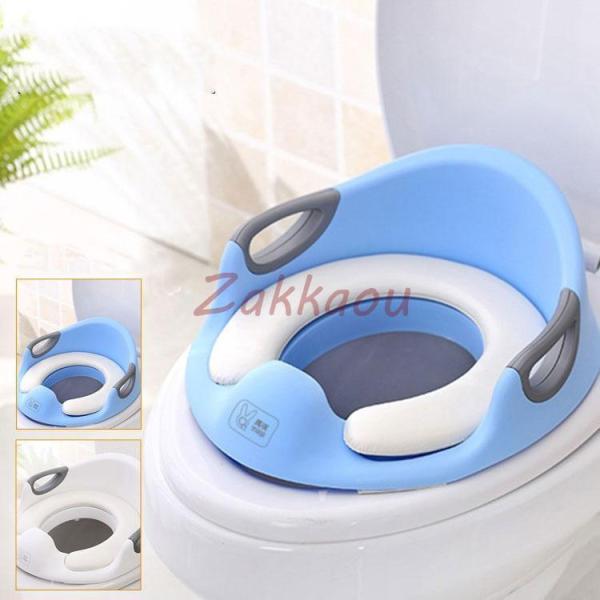 ■ 品名：子供用補助便座（蓋）■ 素材：PP / TPR■ サイズ：写真参考■ カラー：全2色人気検索キーワード：幼児用便座トレーニング ハンドル 子供用 トイレットトレーナー ソフトクッション 補助便座 おまる トイレ ベビー　踏み台 補...