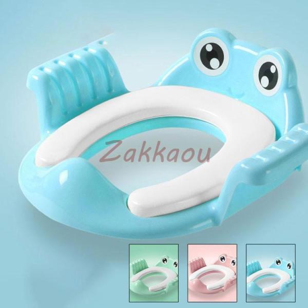 ■ 品名：子供用補助便座（蓋）■ 素材：PP■ カラー：全3色■ サイズ：35*38*8cm■ 対象月齢：1-7歳人気検索キーワード：幼児用便座トレーニング ハンドル 子供用 トイレットトレーナー ソフトクッション 補助便座 おまる トイレ...
