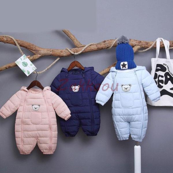 ■ 品名：ベビーダウンコート■ 素材：ポリエステル ■ 充填物：コットン■ カラー：全4色■ サイズ：70-100■ 季節：秋/冬人気検索キーワード：ベビー ロンパース 子どもダウンコート カバーオール ジャンプスーツ フード付き 防寒アウ...